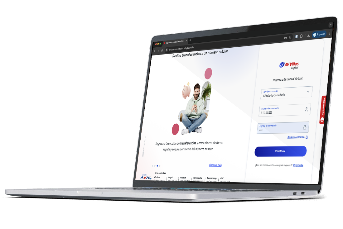¿Qué ventajas ofrece usar la Banca Virtual? | Banco AV Villas